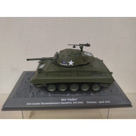 M24 CHAFFEE 1945 3RD ARMY USA TANKS WW 2 1:43 ALTAYA IXO - BCN STOCK CARS