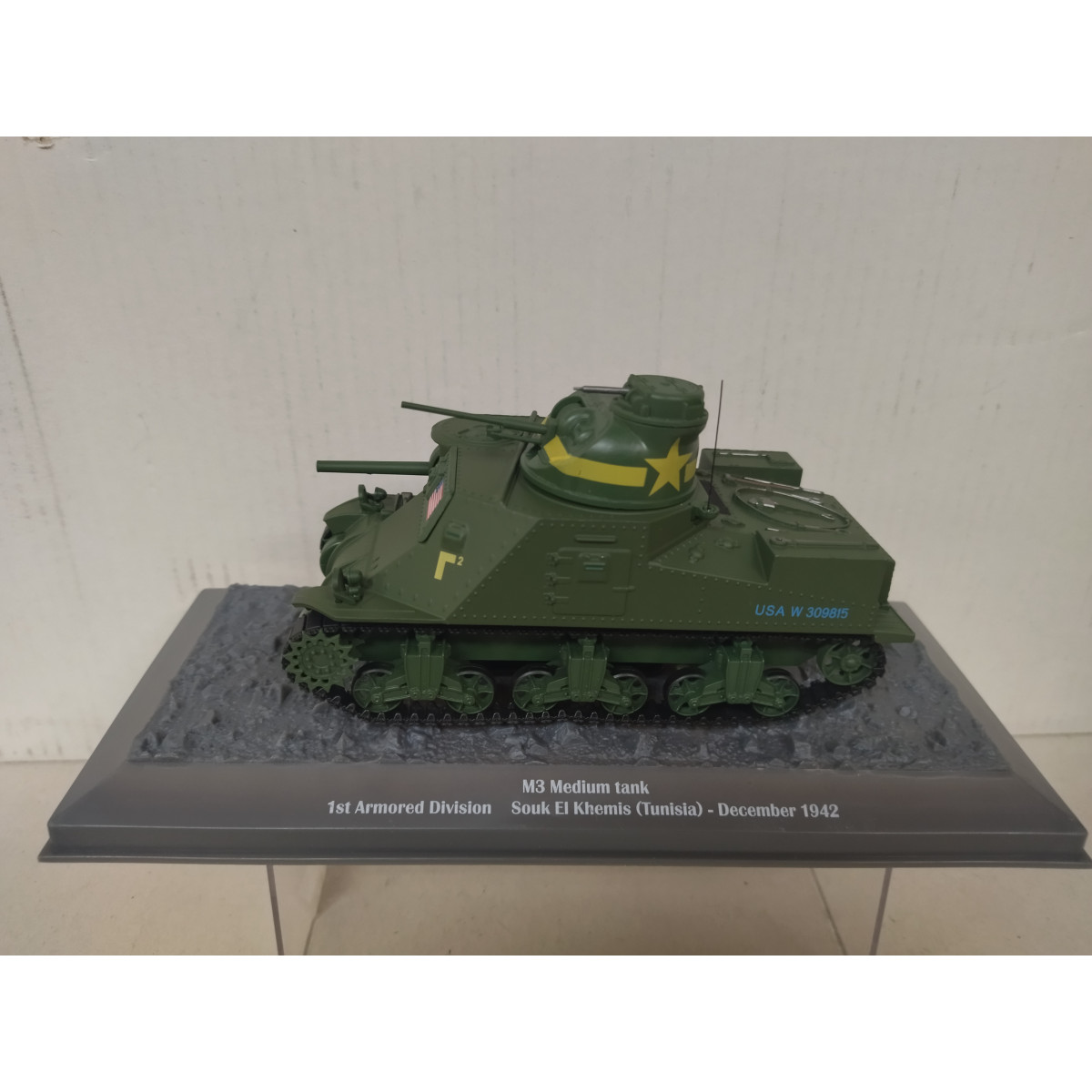 M3 MEDIUM TANK 1942 1ST ARM DIV USA TANKS WW 2 1:43 ALTAYA IXO - BCN ...