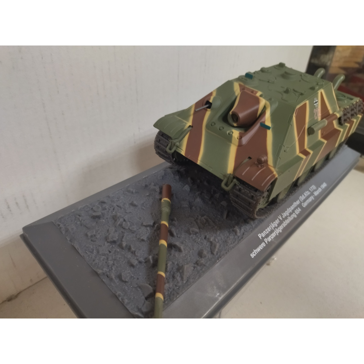 Sd.Kfz.173 JAGDPANTHER 1945 GERMANY TANKS WW 2 1:43 ALTAYA IXO CAÑON ...