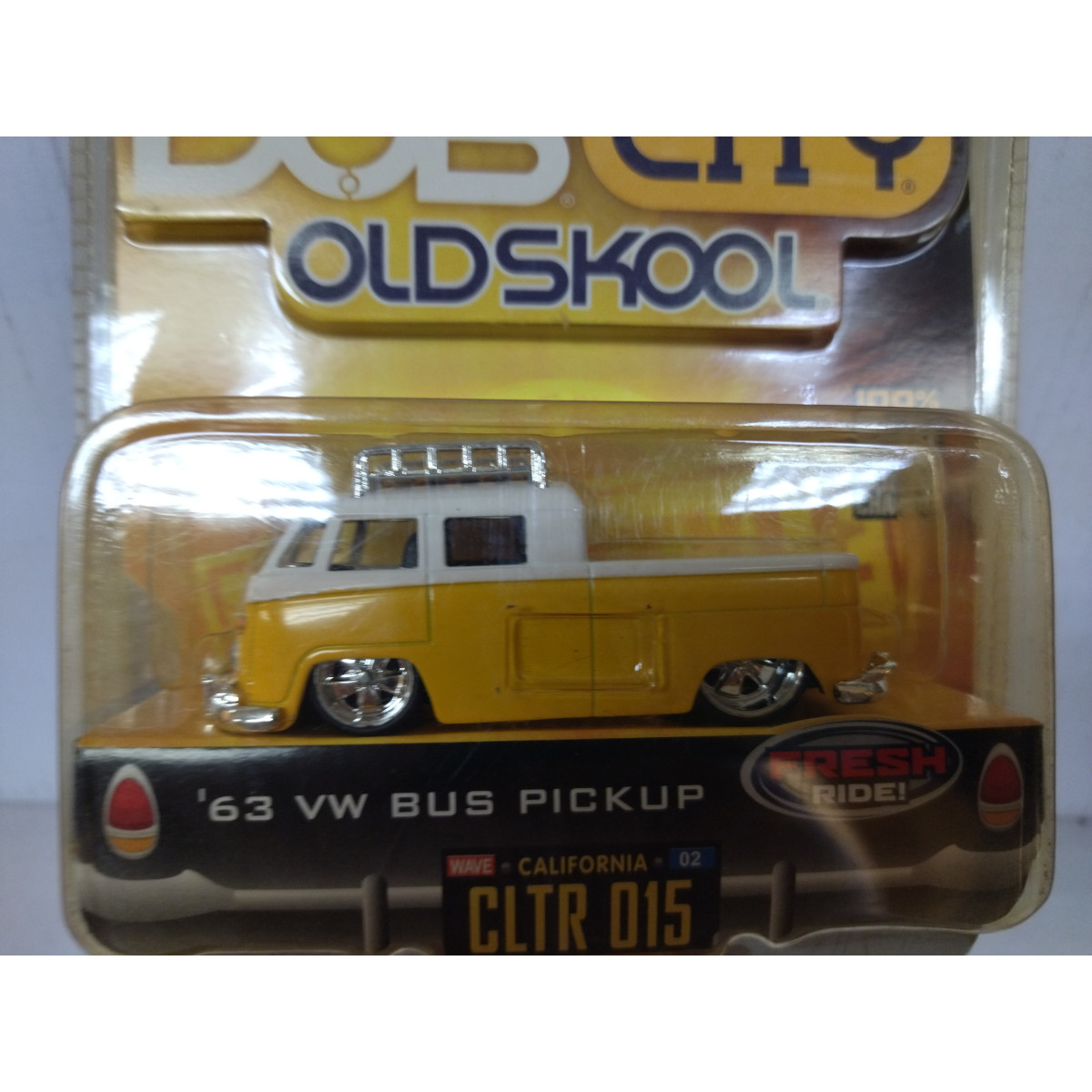 VOLKSWAGEN T1 1963 BUS PICKUP ORANGE/WHITE 015 DUB CITY OLDSKOOL 1:64 ...