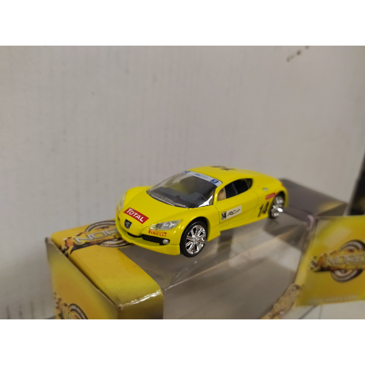 PEUGEOT RC CUP YELLOW apx 1:64 NOREV 3 INCHES (7,5cm) - BCN STOCK CARS