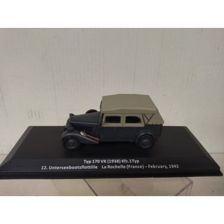 Kfz.1 1942 MERCEDES-BENZ 170 VK 12.UNTERSEEBOOTSFLOTILLE 1942 WW 2 1:43 ...