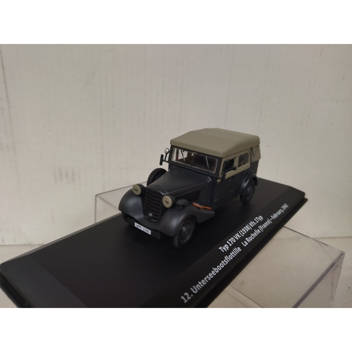 Kfz.1 1942 MERCEDES-BENZ 170 VK 12.UNTERSEEBOOTSFLOTILLE 1942 WW 2 1:43 ...