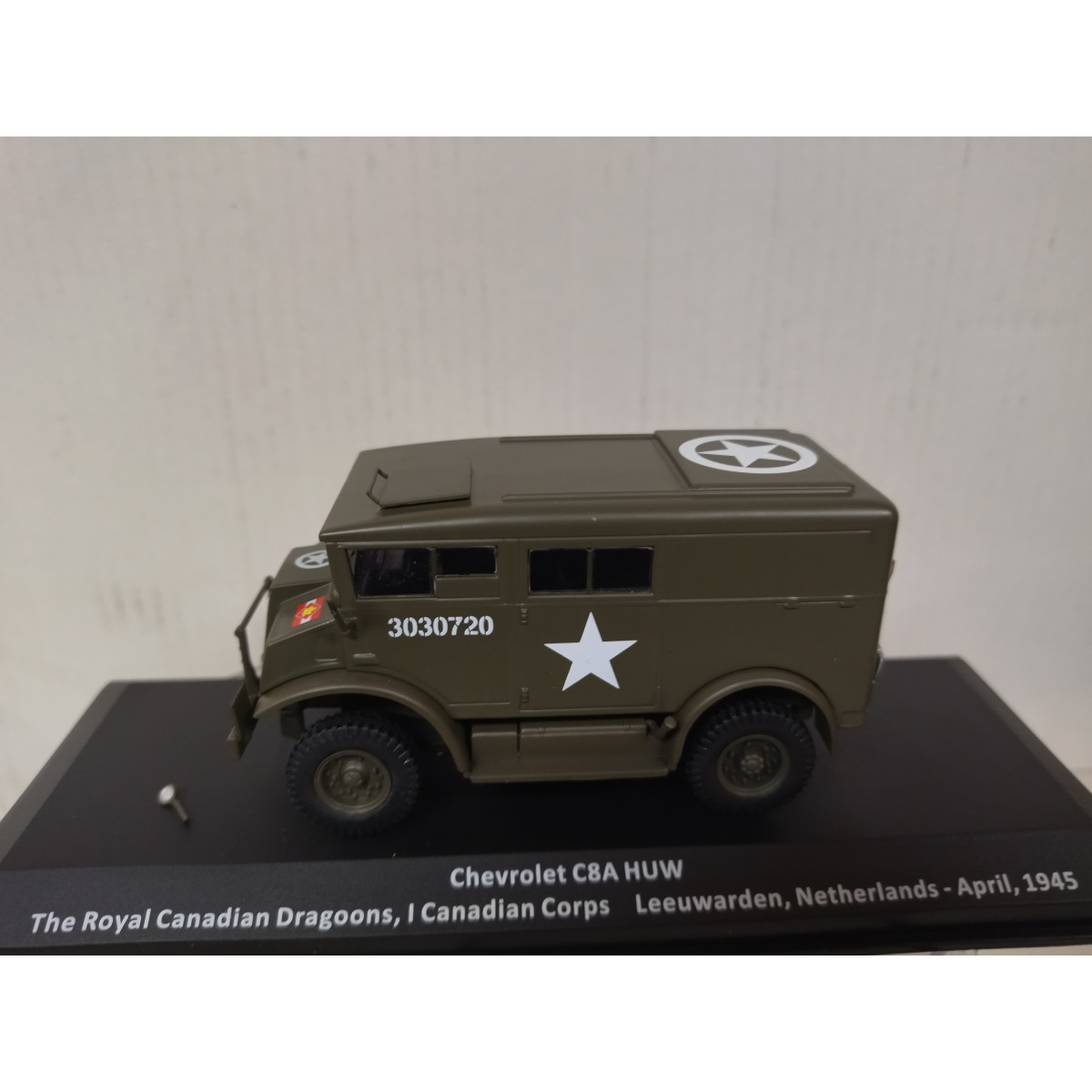 CHEVROLET C8A HUW 1945 ROYAL CANADIAN DRAGOONS WW 2 1:43 ALTAYA IXO ...