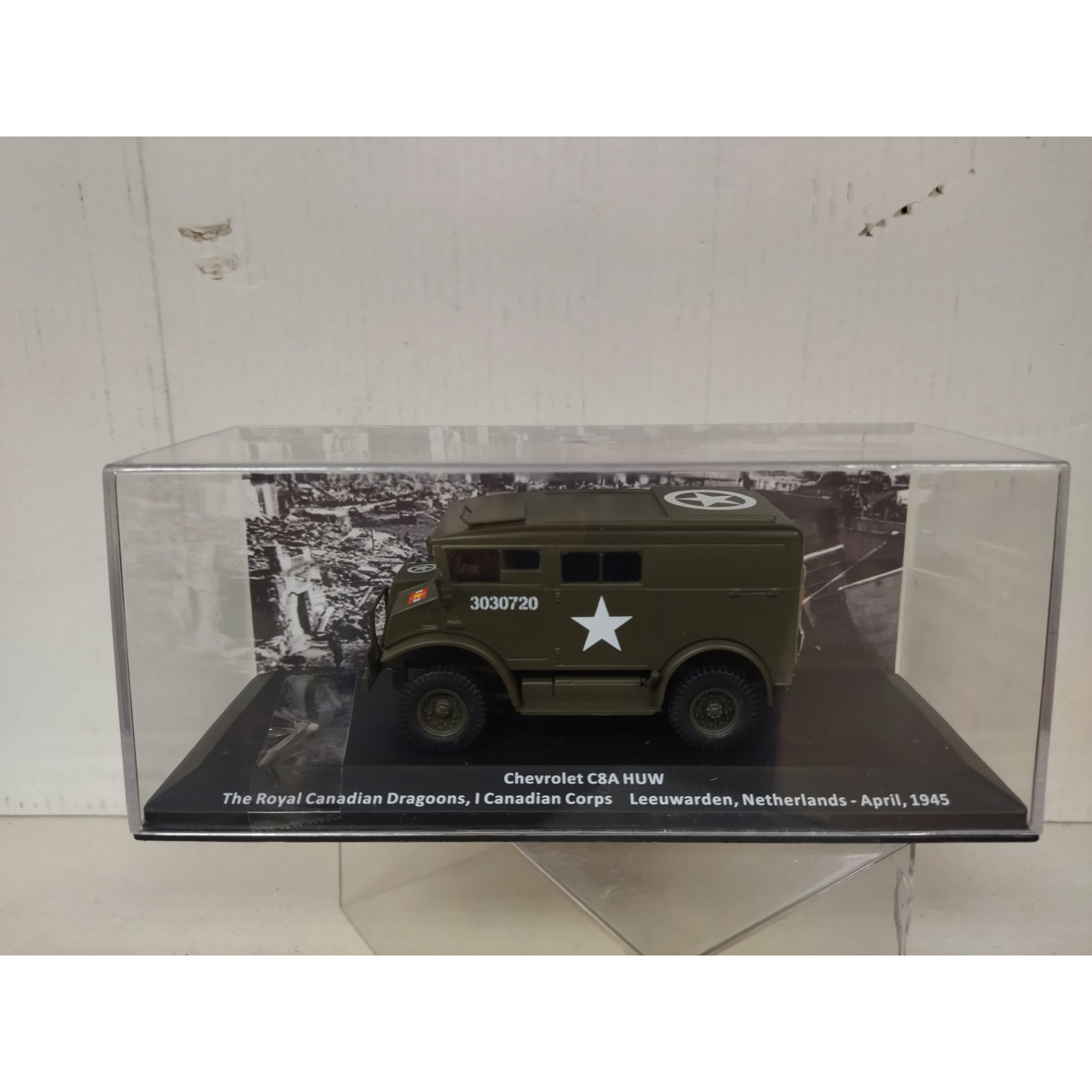 CHEVROLET C8A HUW 1945 ROYAL CANADIAN DRAGOONS WW 2 1:43 ALTAYA IXO ...