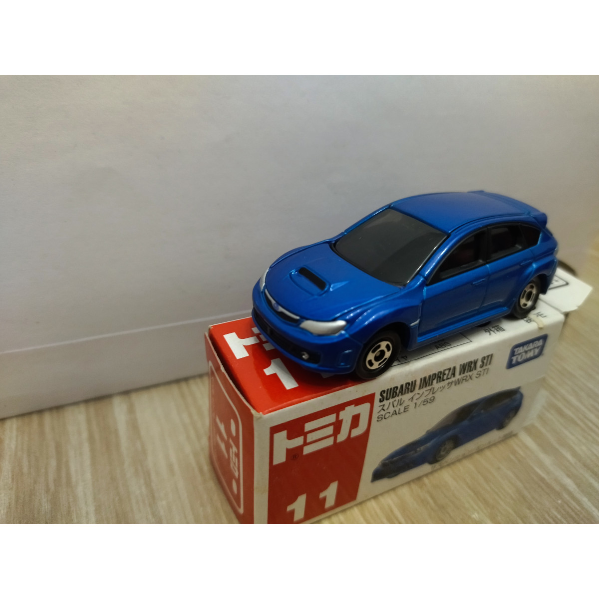 SUBARU IMPREZA WRX STi BLUE 1:59/apx 1:64 TOMICA 11 - BCN STOCK CARS