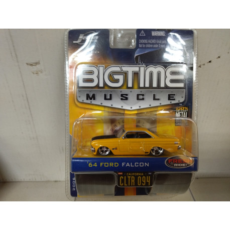 FORD FALCON 1964 ORANGE 094 BIG TIME MUSCLE 1:64 JADA TOYS - BCN STOCK CARS