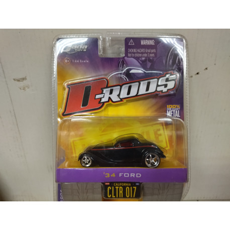 FORD 1934 COUPE 017 D-RODS 1:64 JADA - BCN STOCK CARS