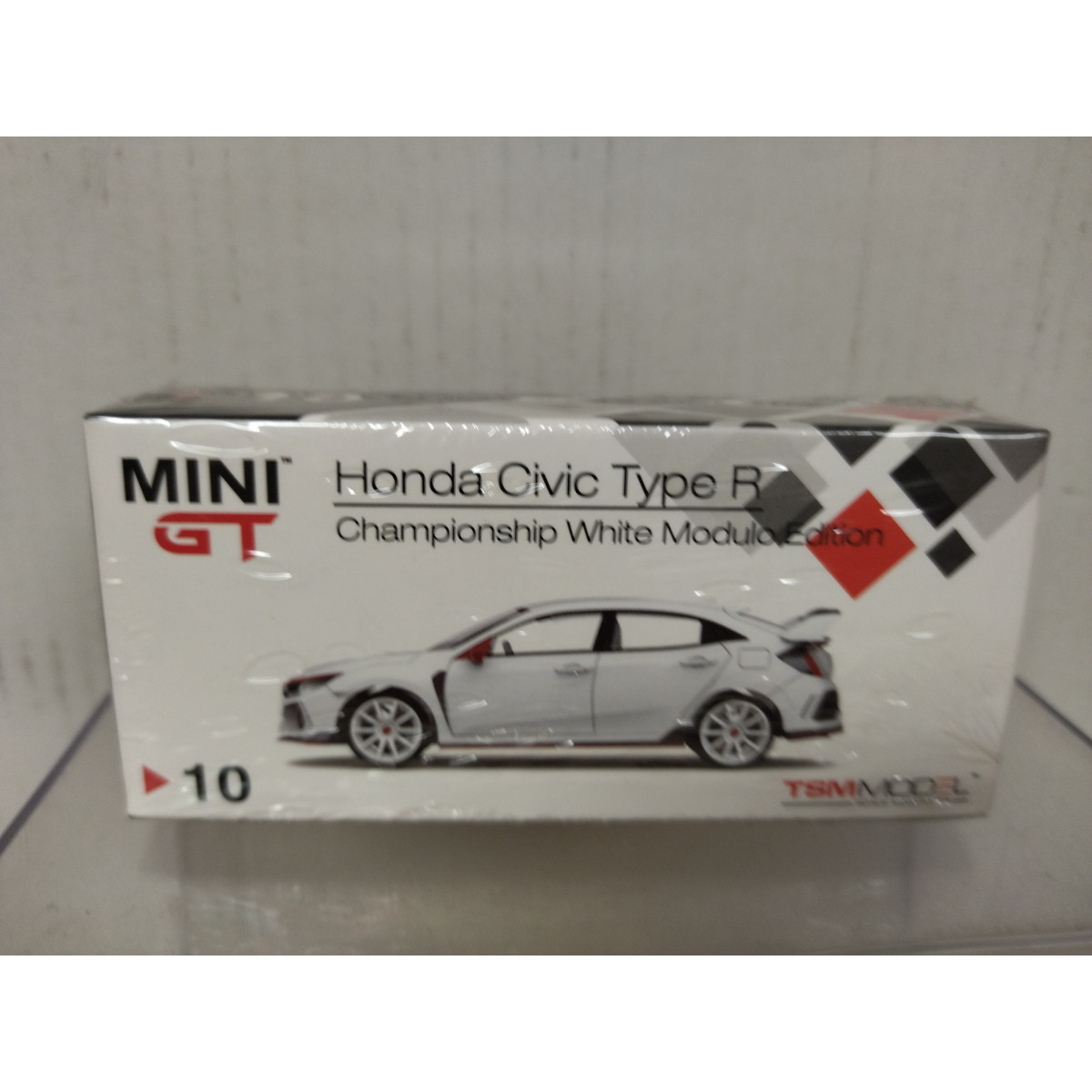 HONDA CIVIC TYPE R FK8 CHAMPIONSHIP WHITE LHD 1:64 MINI GT - BCN STOCK CARS