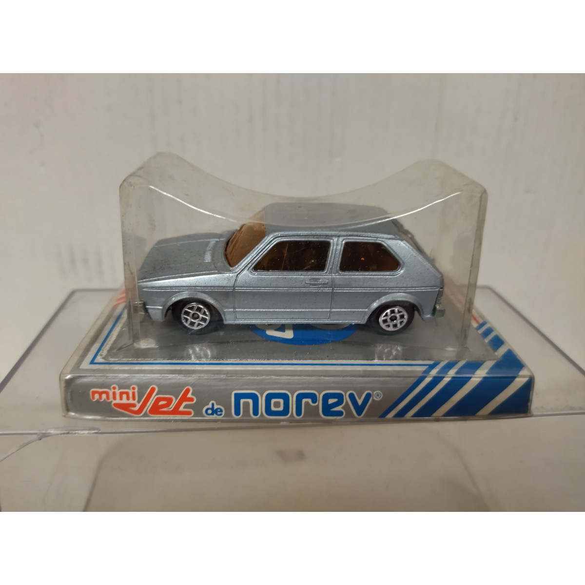 VOLKSWAGEN GOLF MK1 SILVER apx 1:64 NOREV MINI JET 429 BOX - BCN STOCK CARS