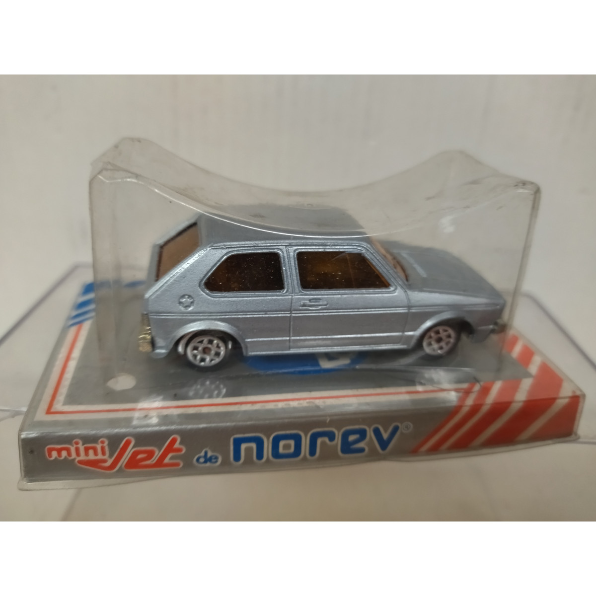 VOLKSWAGEN GOLF MK1 SILVER apx 1:64 NOREV MINI JET 429 BOX - BCN STOCK CARS