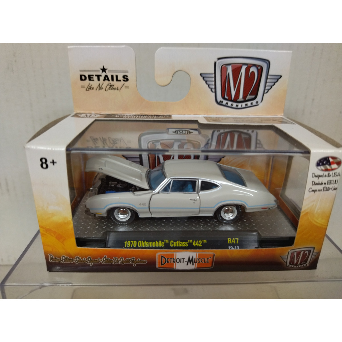 OLDSMOBILE CUTLASS 442 1970 R47 1:64 M2 MACHINES - BCN STOCK CARS