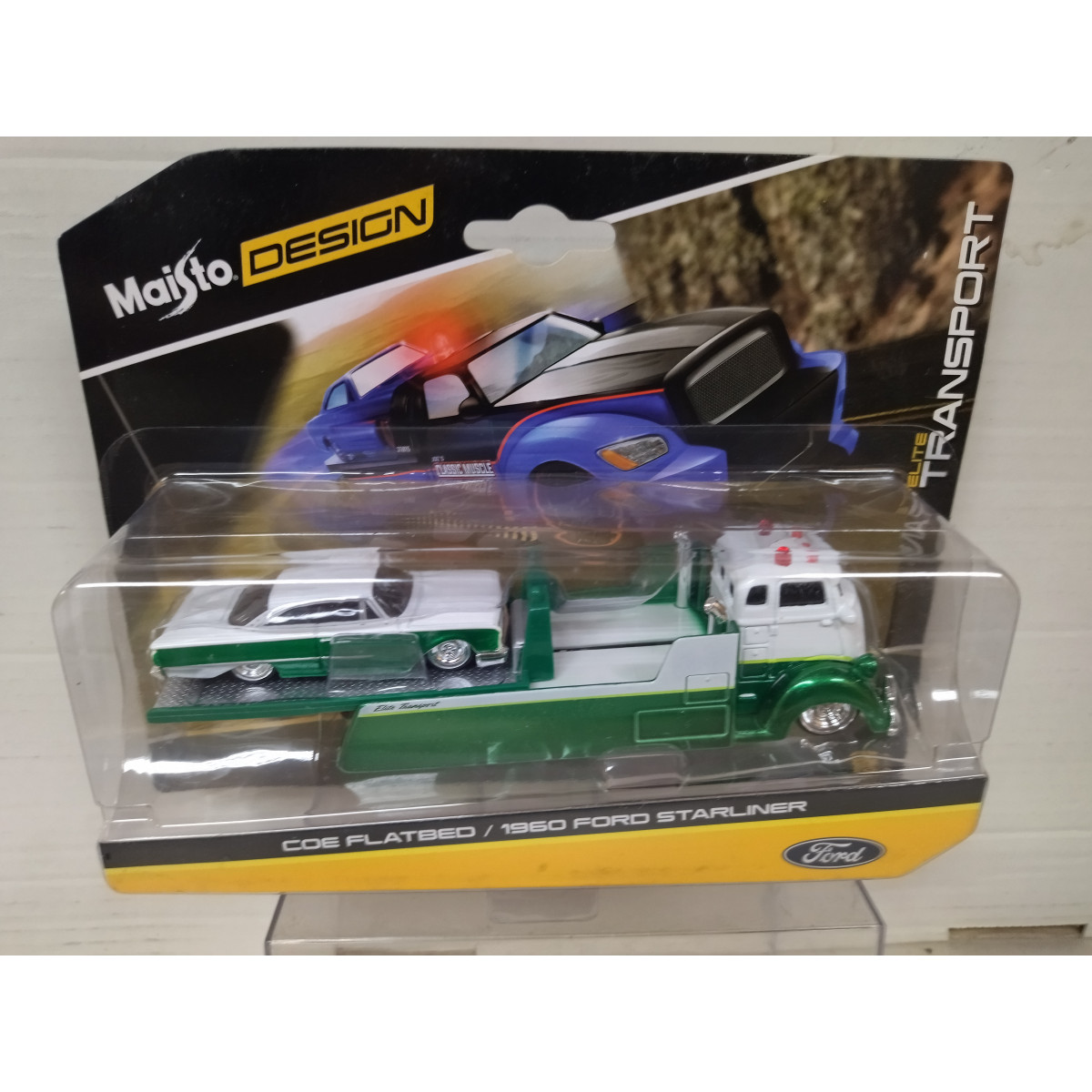 FORD STALINER 1960 + COE FLATBED ELITE TRANSPORT 1:64 MAISTO - BCN ...