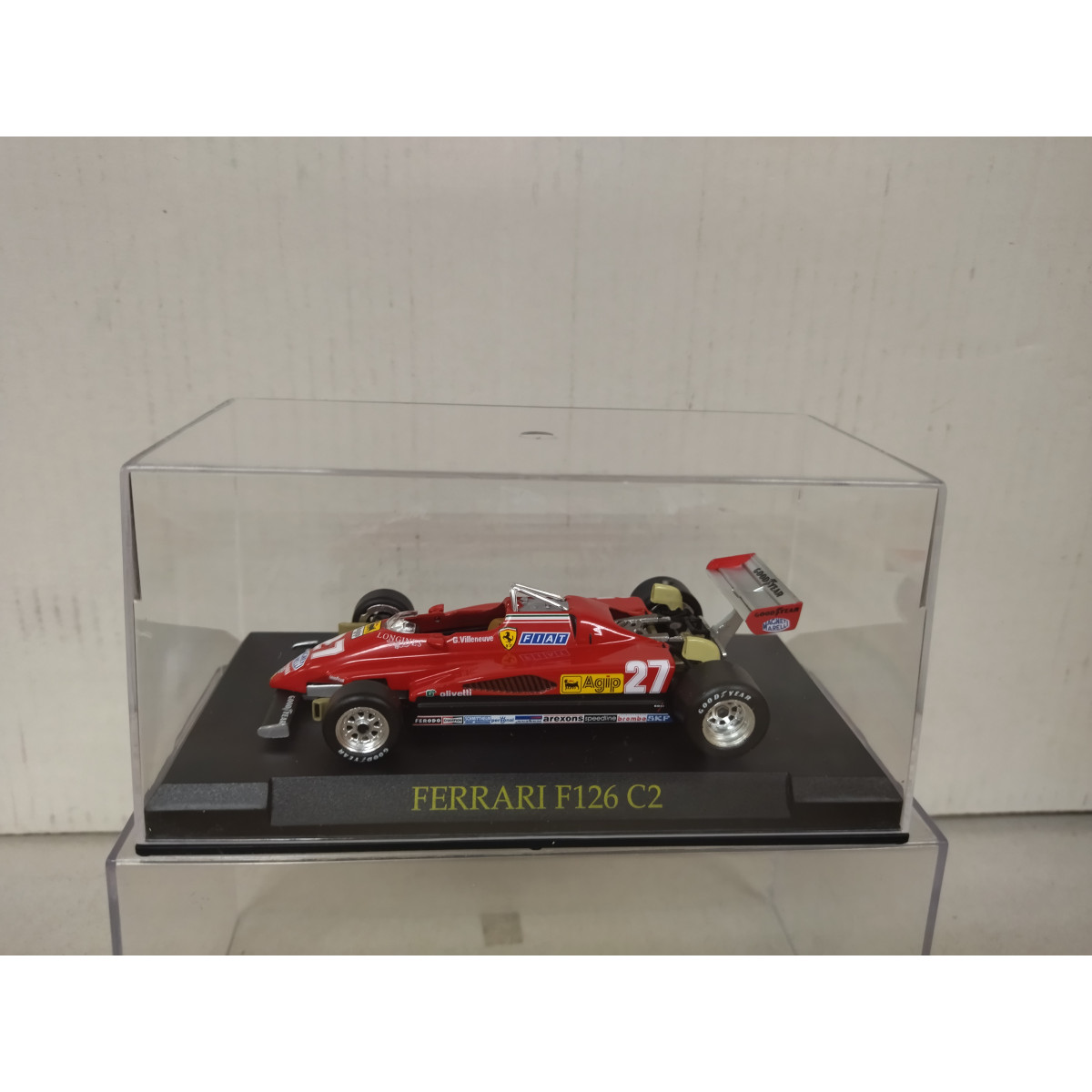 FERRARI 126 C2 FORMULA F1 J.VILLENEUVE 1:43 SALVAT IXO HARD BOX - BCN ...