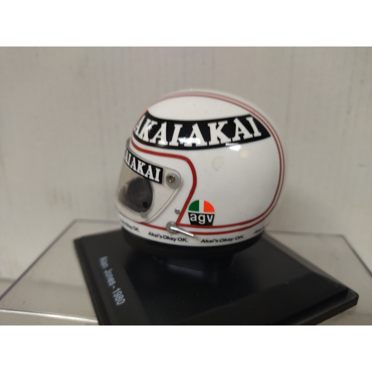 CASCO/HELMET 1980 ALAN JONES FORMULA F1 1:5 SPARK ALTAYA DEFECT/NO URNA ...