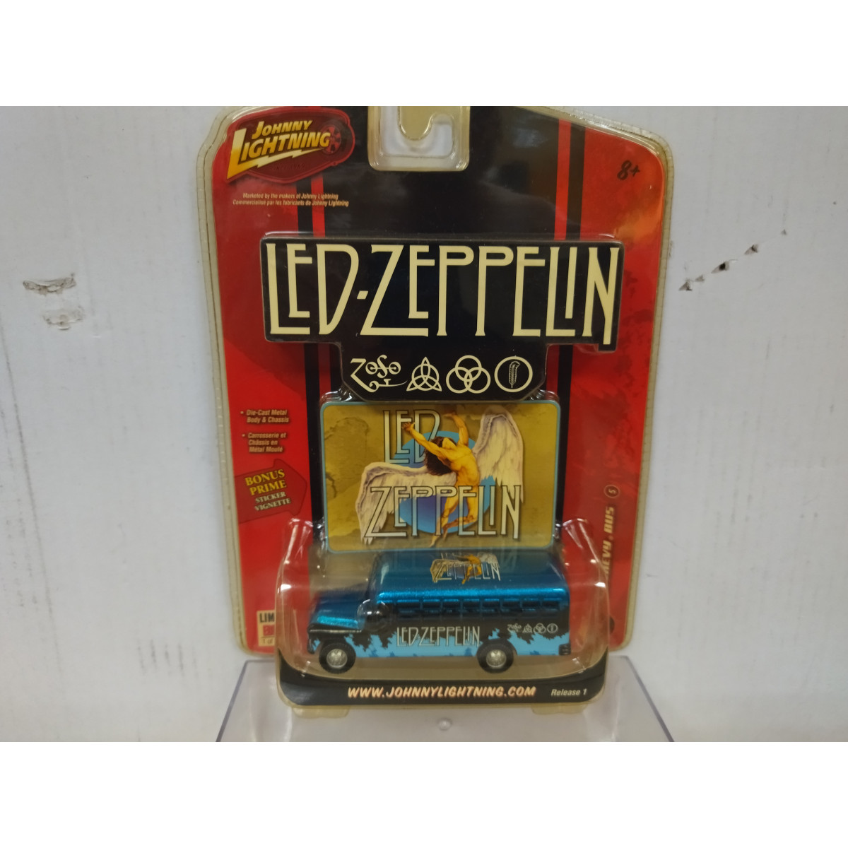 CHEVROLET AUTOBUS 1956 LED ZEPPELIN 1:64 JOHNNY LIGHTNING - BCN STOCK CARS