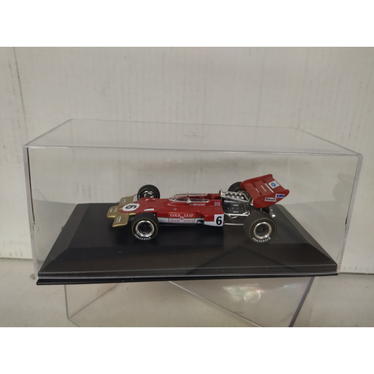 LOTUS 72C 1970 FORD FORMULA F1 WIN JOCHEN RINDT 1:43 RBA IXO CAJA NO ...