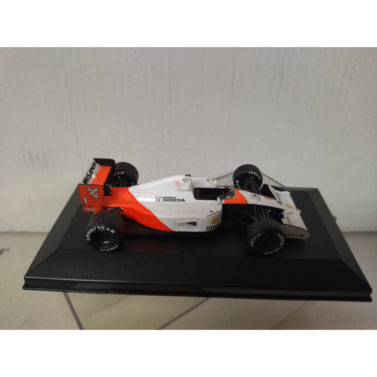 MCLAREN MP 4-2C 1986 TAG TURBO FORMULA F1 PROST 1:43 RBA IXO CAJA NO ...