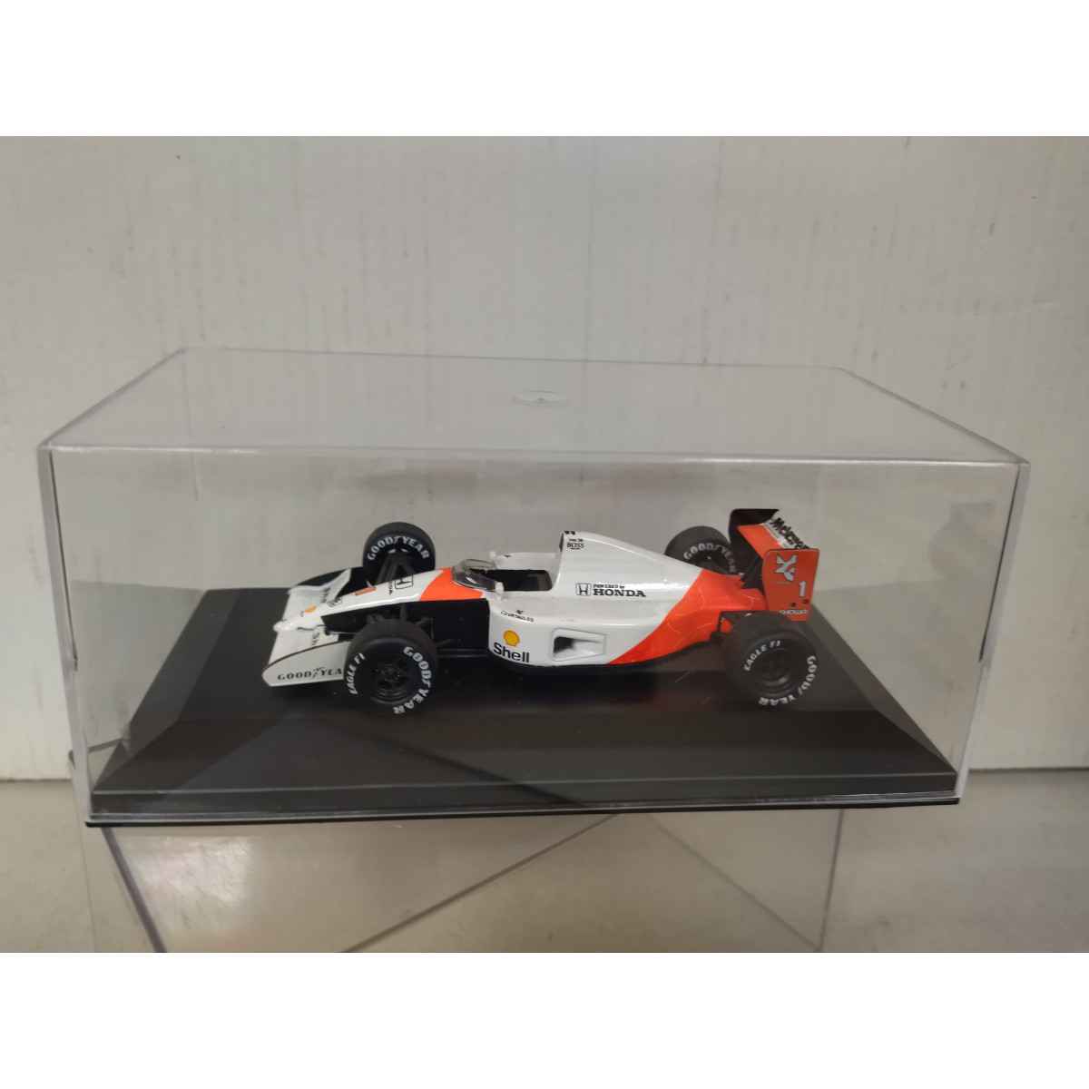 MCLAREN MP 4-2C 1986 TAG TURBO FORMULA F1 PROST 1:43 RBA IXO CAJA NO ...