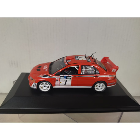 MITSUBISHI LANCER WRC 2002 RALLY SANREMO DELECOUR 1:43 ALTAYA IXO CAJA ...