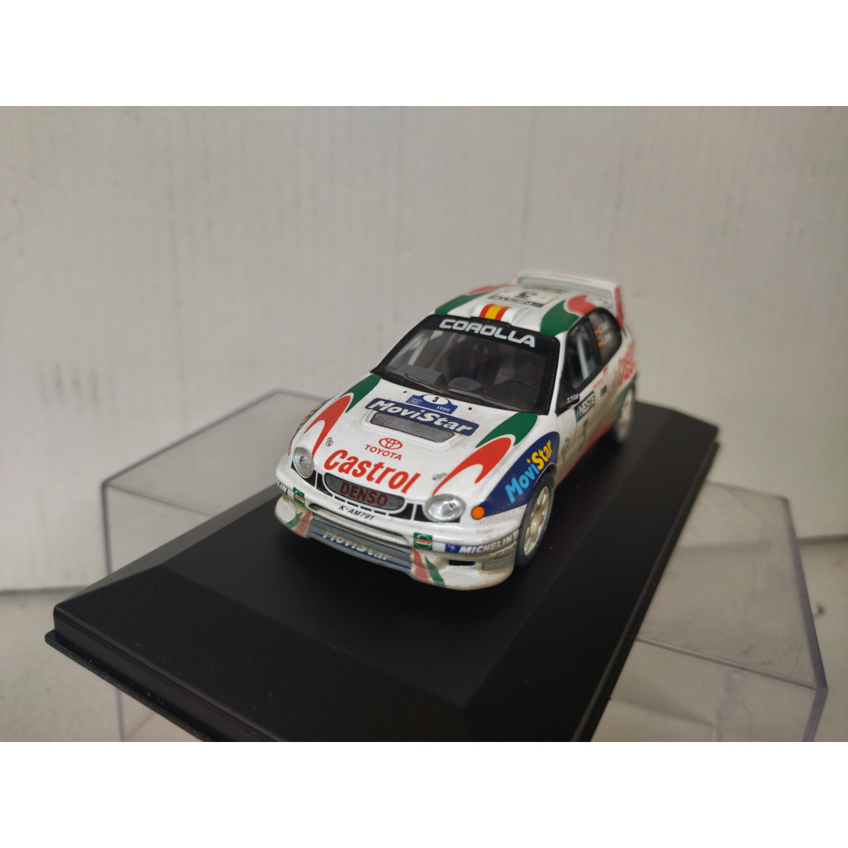 TOYOTA COROLLA WRC 1999 RALLY FINLANDIA SAINZ 1:43 ALTAYA IXO CAJA NO ...