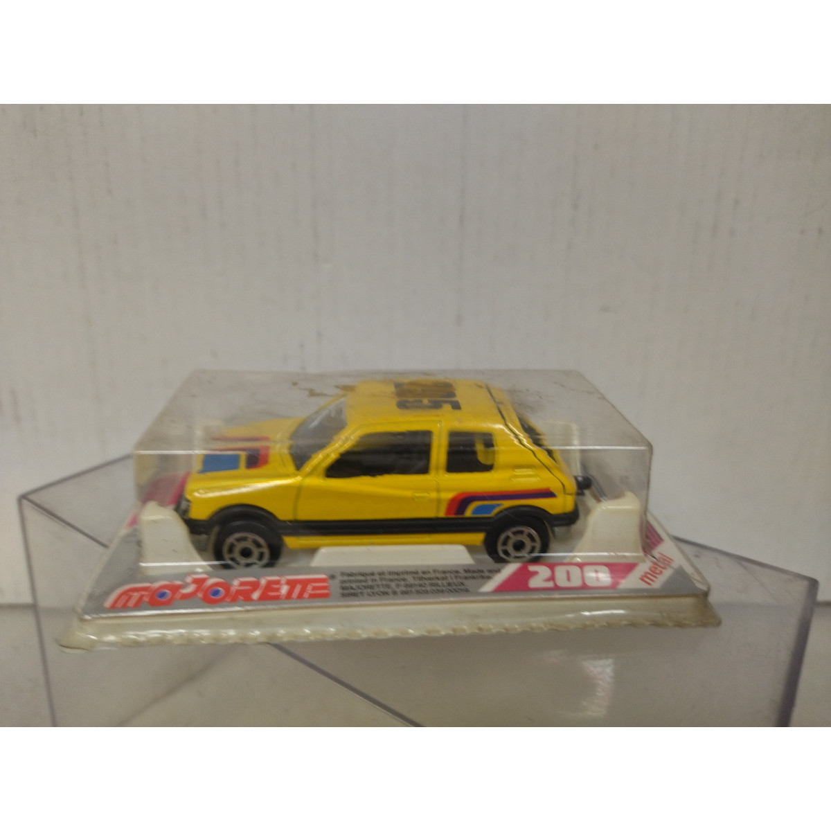 PEUGEOT 205 GTi YELLOW 1:53/apx 1:64 MAJORETTE 281 BOX - BCN STOCK CARS