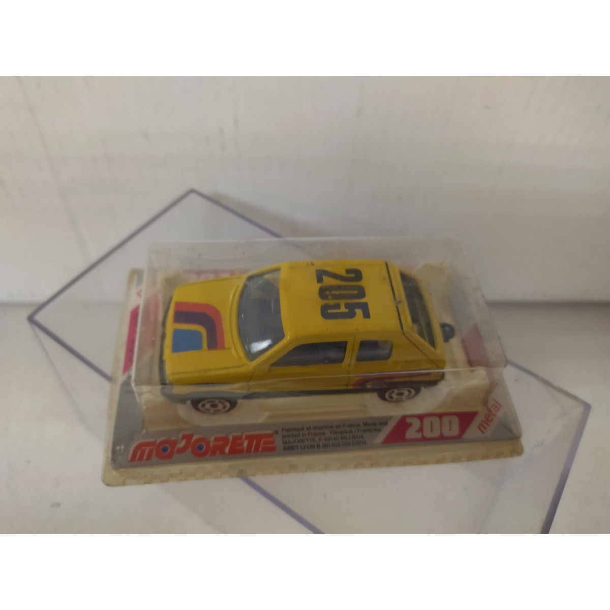PEUGEOT 205 GTi YELLOW 1:53/apx 1:64 MAJORETTE 281 BOX - BCN STOCK CARS