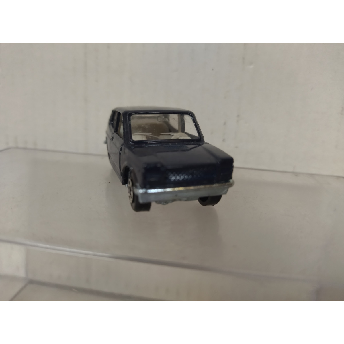 FIAT 127 DARK BLUE apx 1:64 POLISTIL RJ11 NEW IN BOX - BCN STOCK CARS