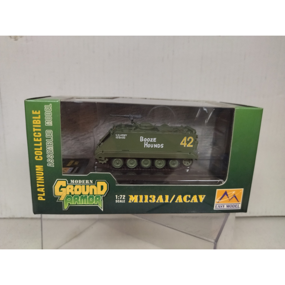 M113 A1 ACAV BOOZE HOUNDS 42 US ARMY 1:72 GROUND ARMOR - BCN STOCK CARS