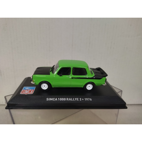 SIMCA 1000 RALLYE 2 1976 GREEN/BLACK BELLES SIMCA 1:43 ALTAYA IXO - BCN ...