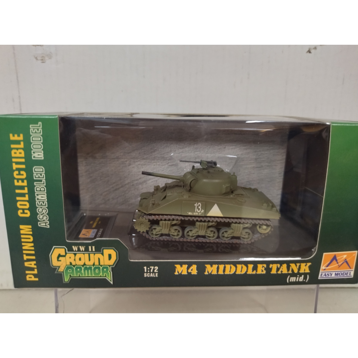 M4 SHERMAN n13 MIDDLE TANK USA WW 2 1:72 GROUND ARMOR - BCN STOCK CARS