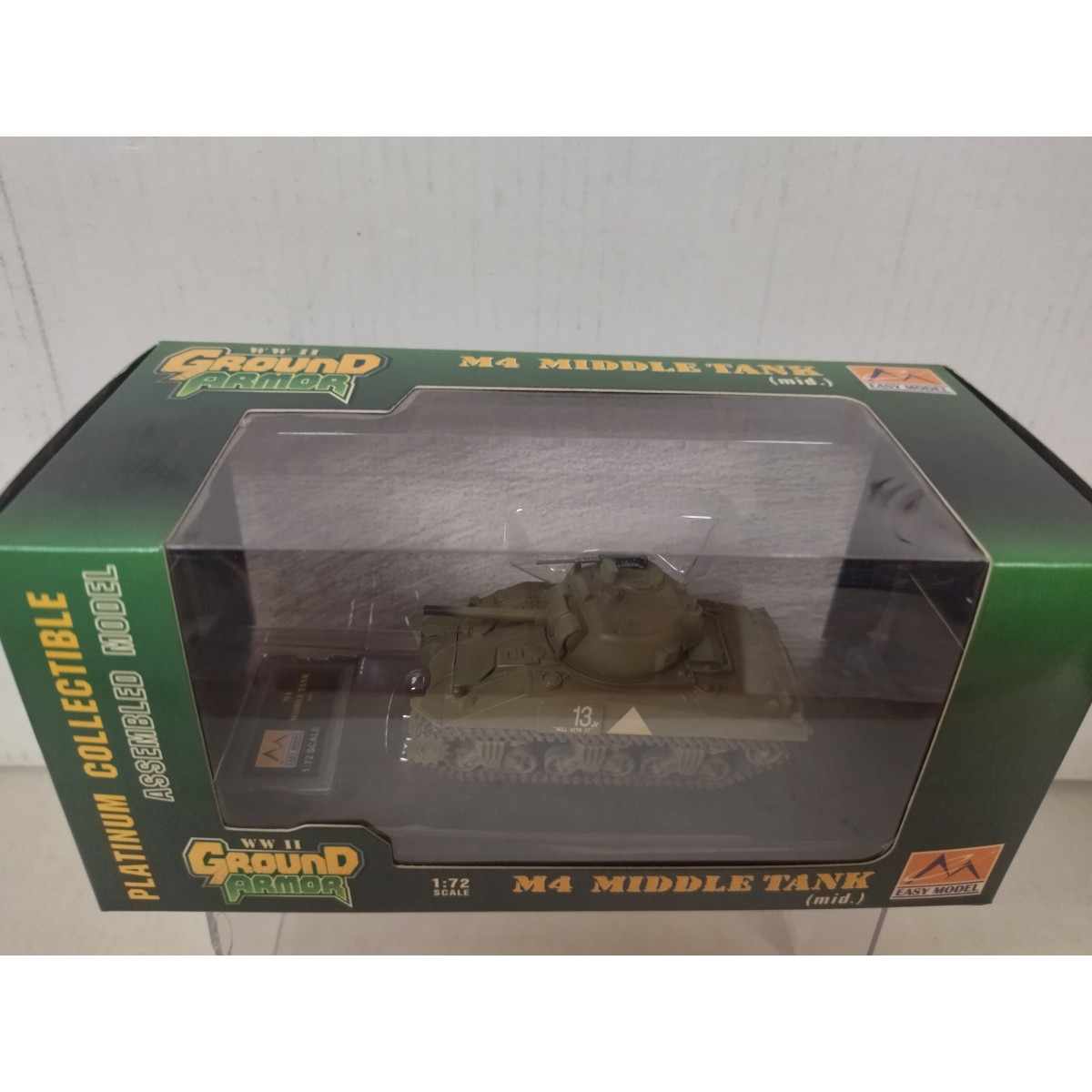 M4 SHERMAN n13 MIDDLE TANK USA WW 2 1:72 GROUND ARMOR - BCN STOCK CARS