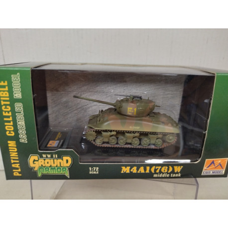 M4 A1 (76mm) SHERMAN MIDDLE TANK USA WW 2 1:72 GROUND ARMOR - BCN STOCK ...