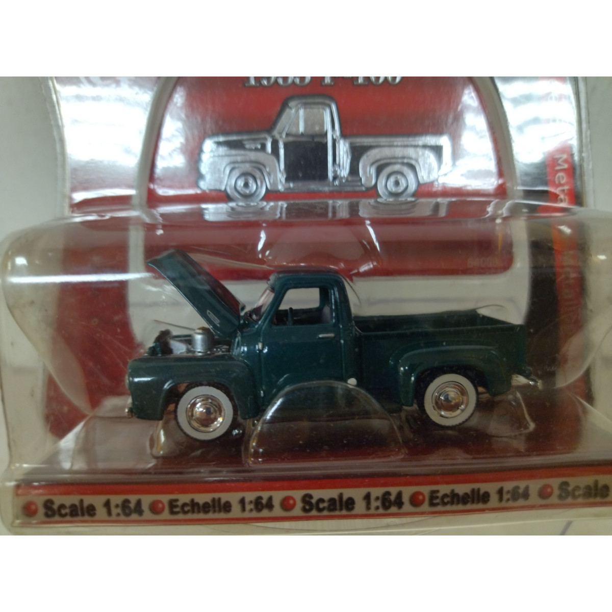FORD F-100 1953 PICKUP GREEN 1:64 ROAD SIGNATURES - BCN STOCK CARS
