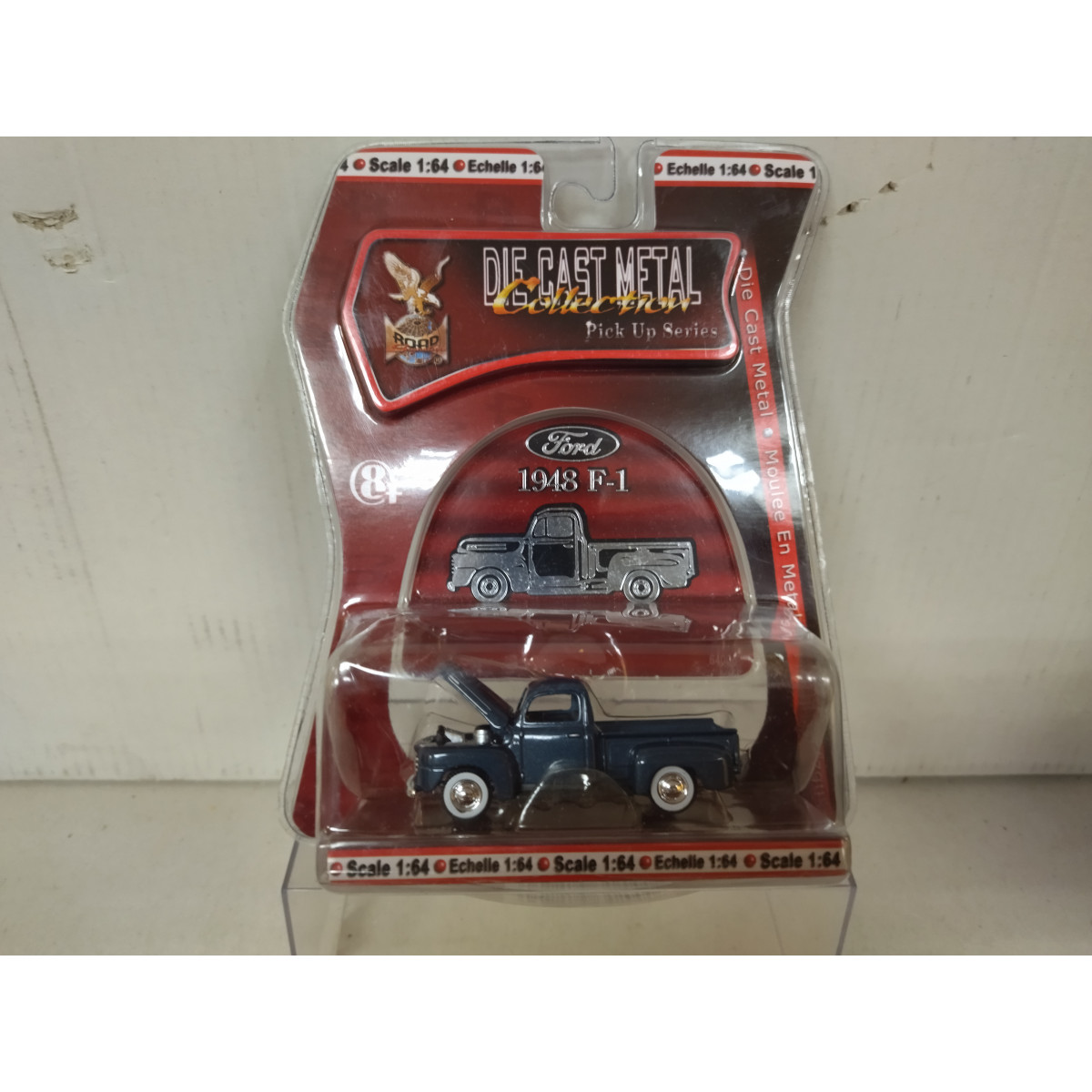 FORD F-1 1948 PICKUP GREY 1:64 ROAD SIGNATURES - BCN STOCK CARS