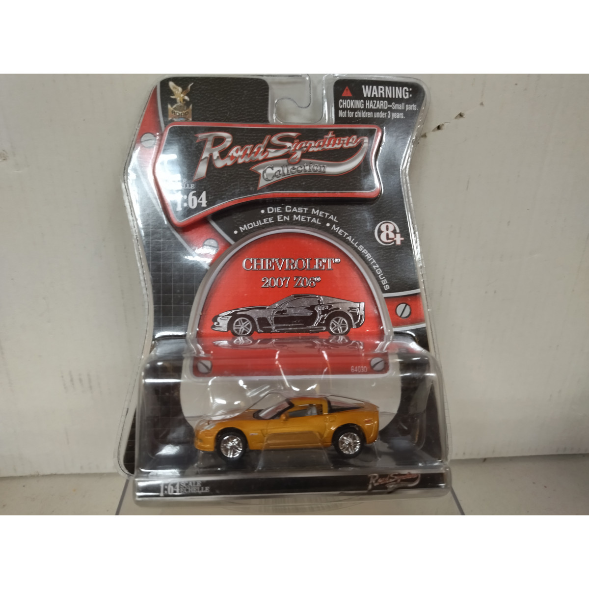 CHEVROLET CORVETTE C6 2007 Z06 1:64 ROAD SIGNATURES - BCN STOCK CARS