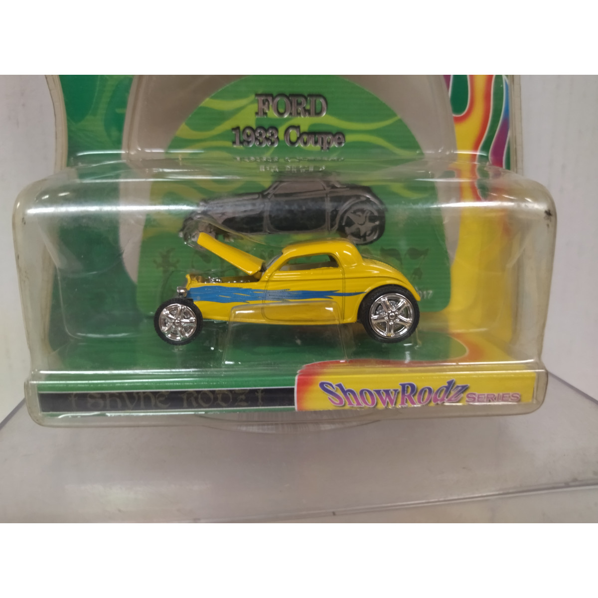 FORD 1933 COUPE YELLOW SHOW RODZ 1:64 ROAD SIGNATURES - BCN STOCK CARS