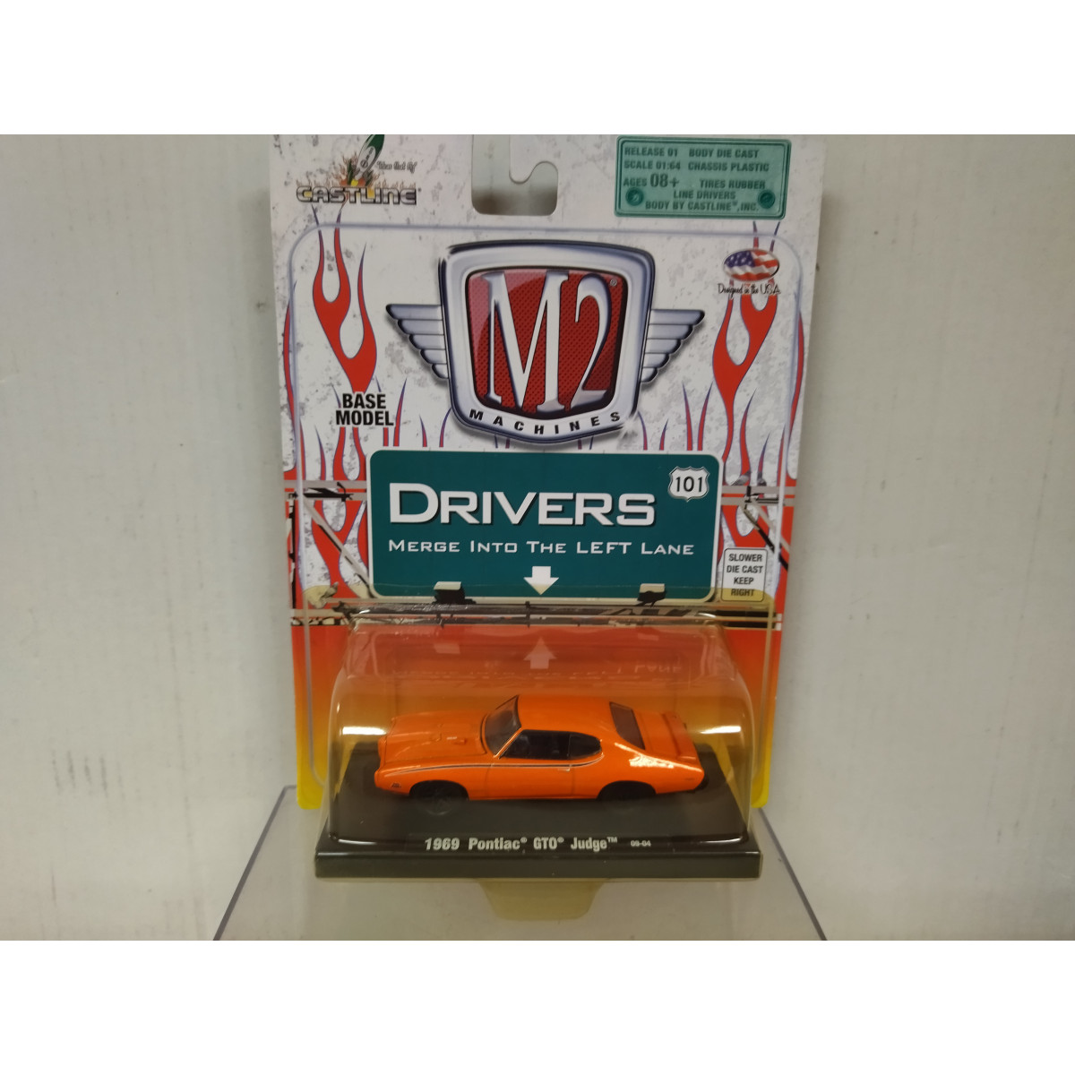 PONTIAC GTO 1969 JUDGE ORANGE AUTO-DRIVERS 1:64 M2 MACHINES - BCN STOCK CARS