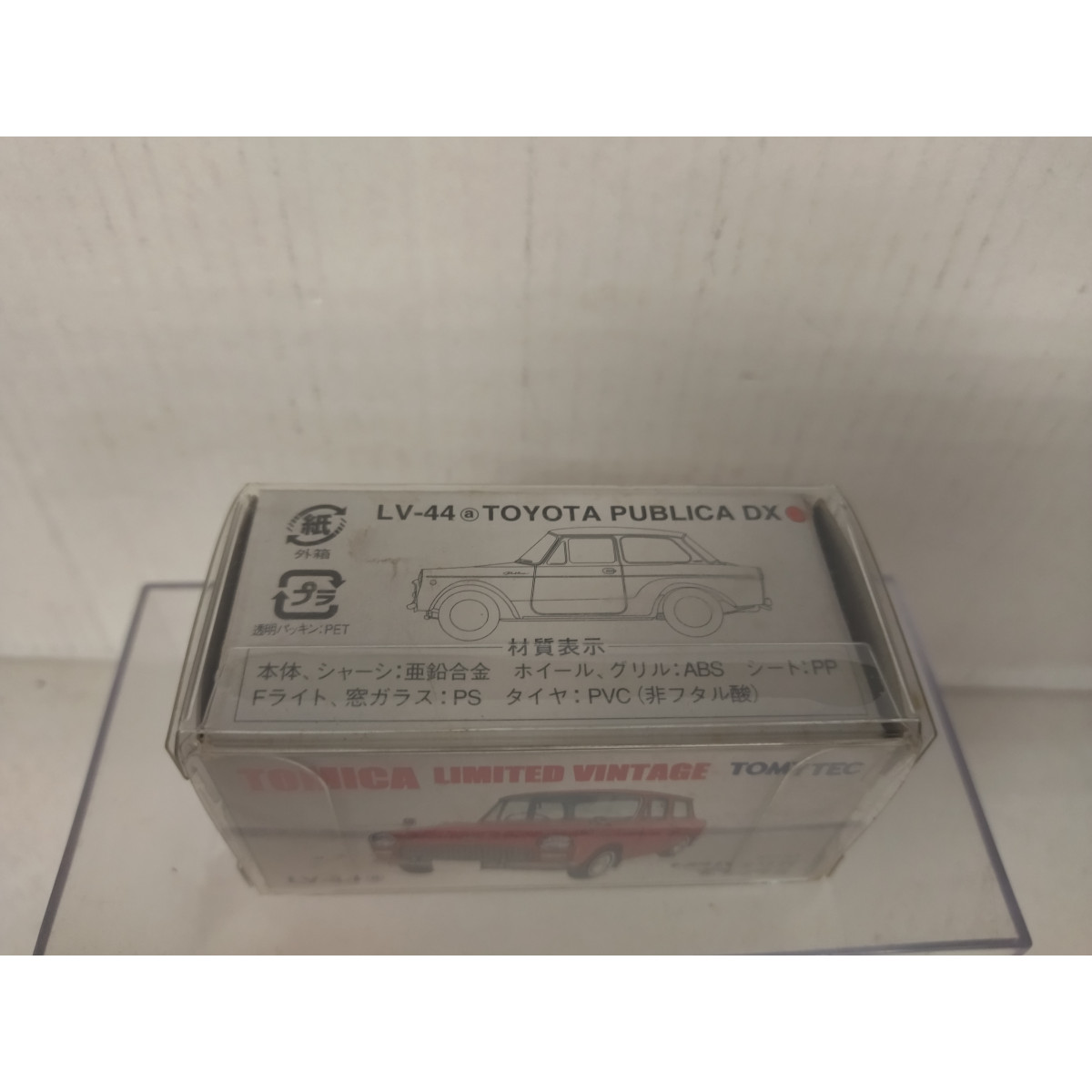 TOYOTA PUBLICA DX RED 1:64 TOMICA LIMITED VINTAGE LV-44A - BCN STOCK CARS