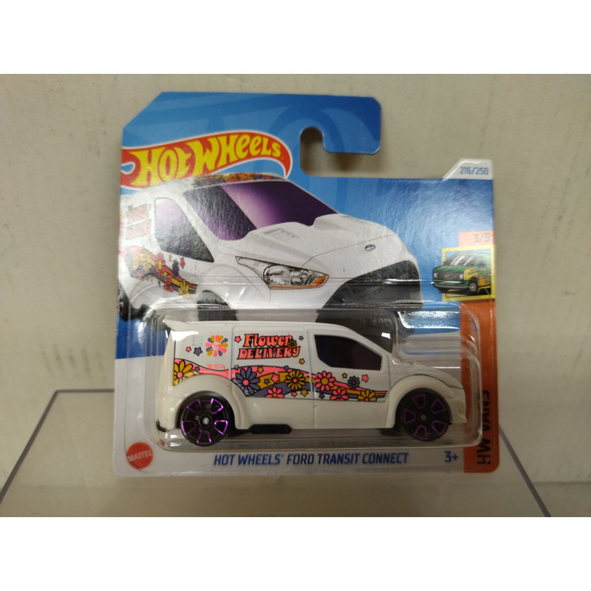 FORD TRANSIT CONNECT DELIVERY FLOWERS 3/5 VANS 1:64 HOT WHEELS - BCN ...