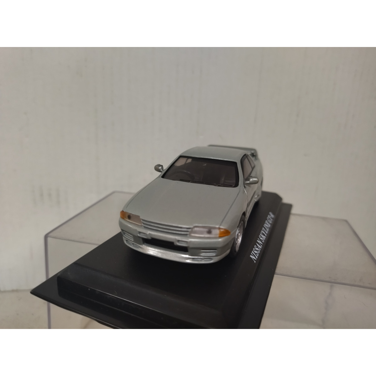 NISSAN SKYLINE 1989 GT-R R32 SILVER 1:43 DelPRADO URNA NO ORIGINAL ...