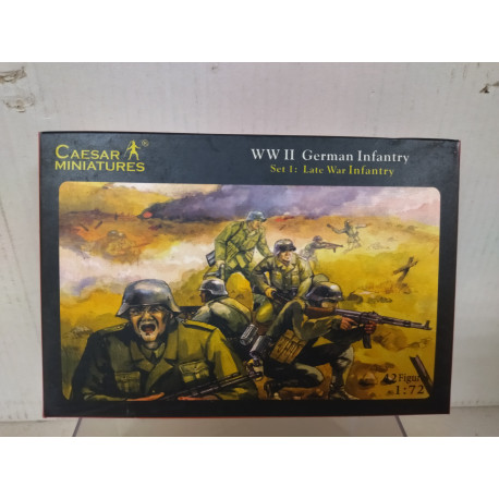 GERMAN INFANTRY WW 2 SET 1 LATE WAR 1:72 CAESAR MINIATURES - BCN STOCK CARS