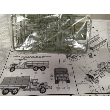 GMC CCKW 353 TRUCK US ARMY WW 2 MODEL KIT 1:72 HELLER 49996 NO BOX ...