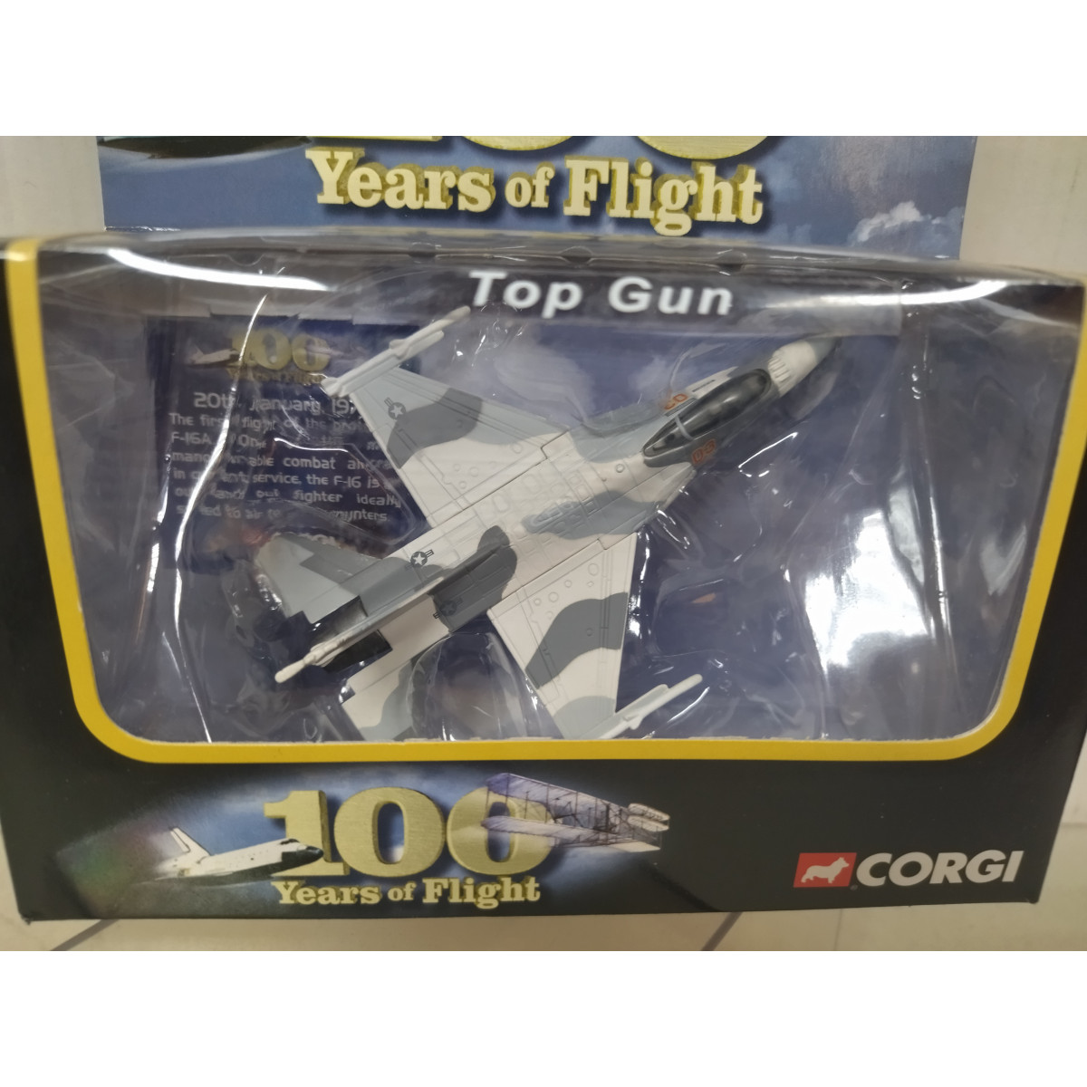 GENERAL DYNAMICS F-16 VF43 TOP GUN 100 YEARS FLIGHT apx 1:144 ? CORGI ...