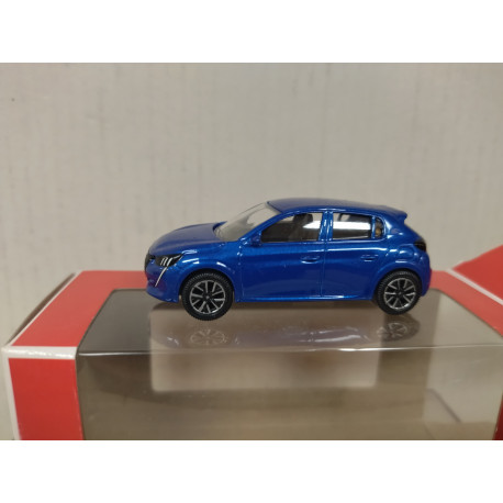 PEUGEOT 208 2020 BLUE apx 1:64 NOREV 3 INCHES (7,5cm) - BCN STOCK CARS