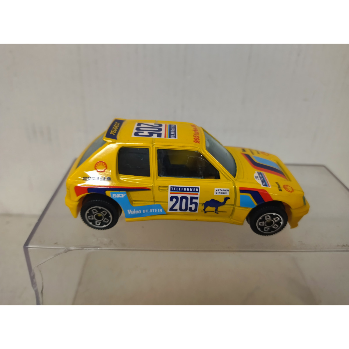 PEUGEOT 205 TURBO 16 RALLY PARIS-DAKAR VATANEN 1:43 BBURAGO NO BOX ...