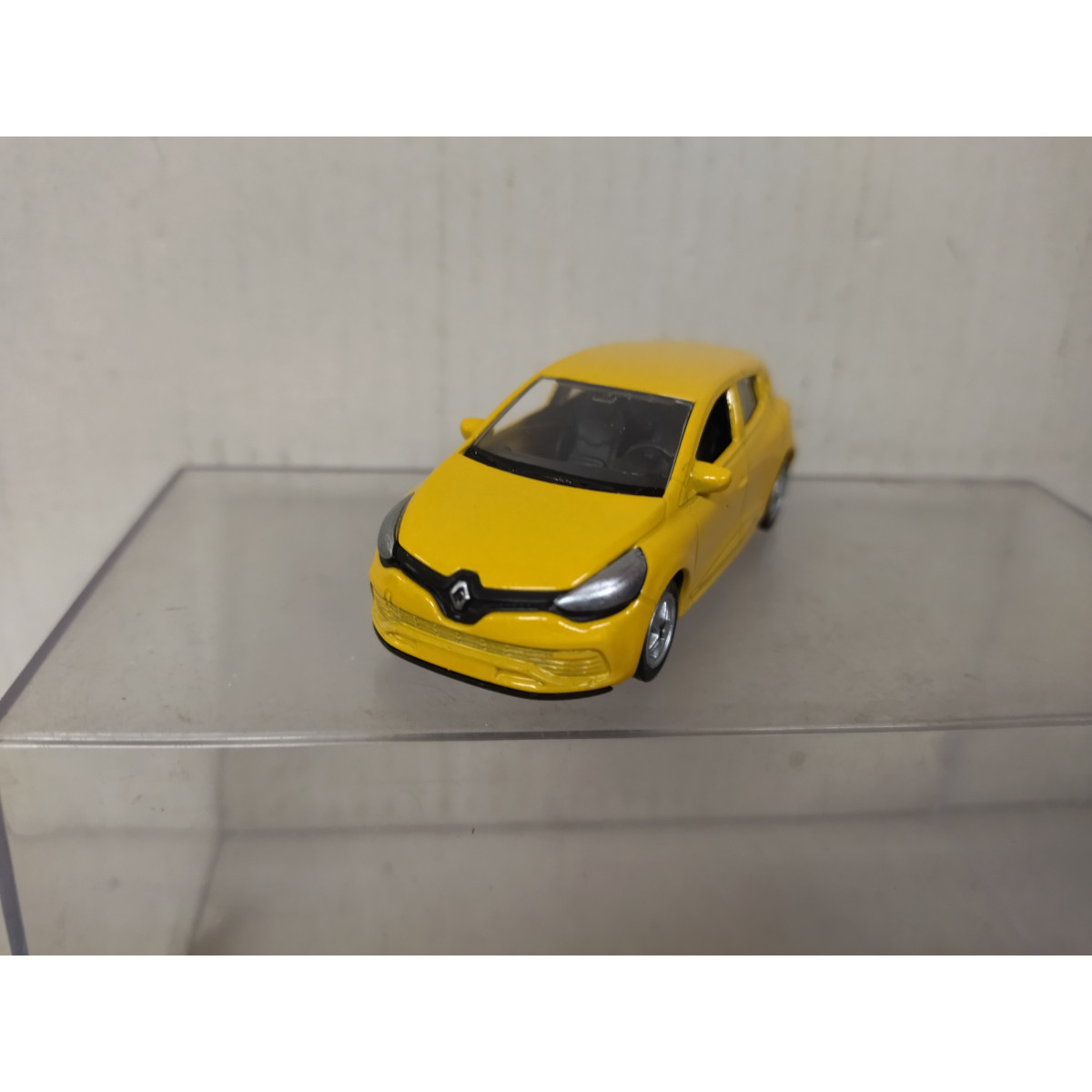 RENAULT CLIO RS YELLOW 1:60/apx 1:64 WELLY BOX GREEN/GREY - BCN STOCK CARS