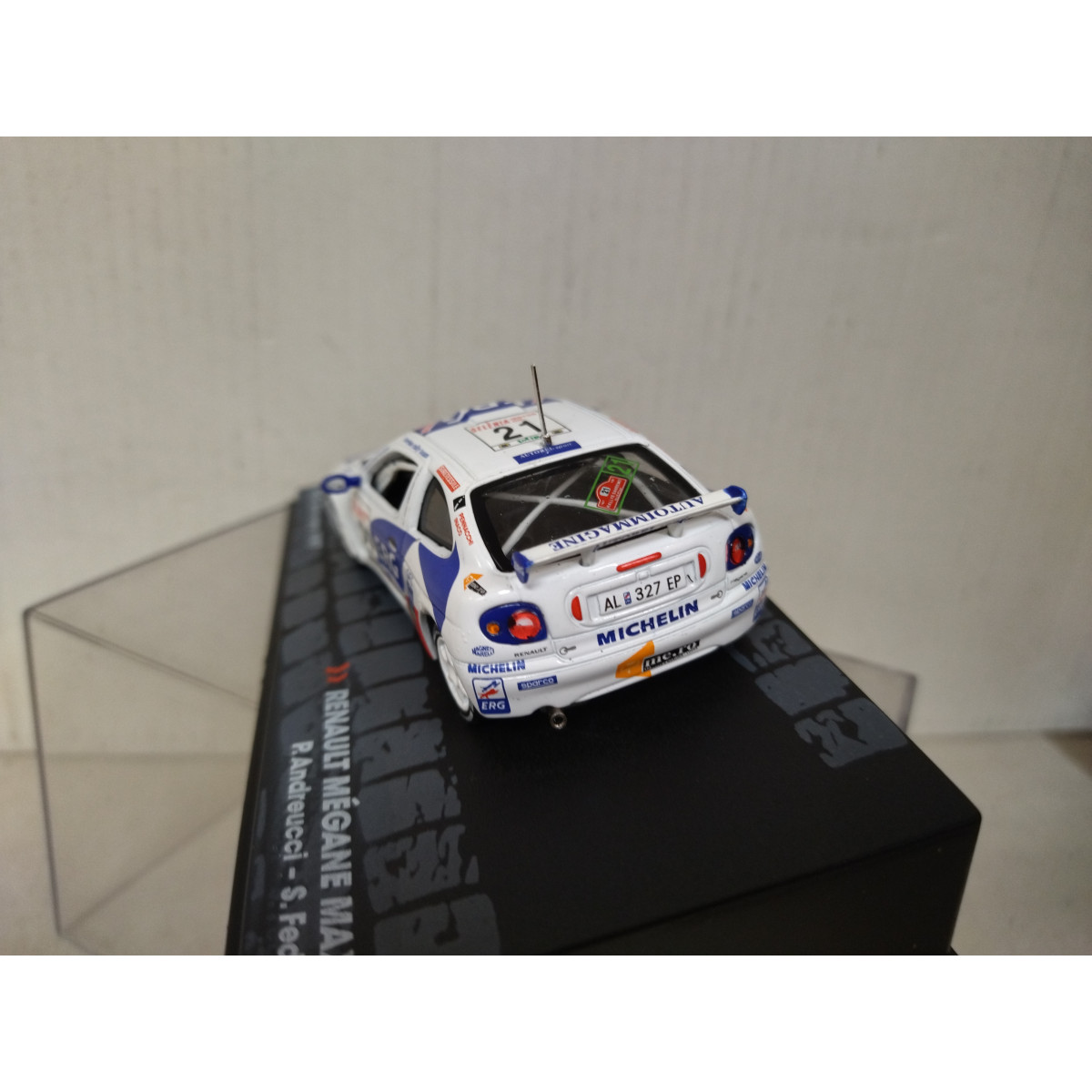 RENAULT MEGANE MAXI 1997 RALLY SANREMO ANDREUCCI 1:43 EAGLEMOSS IXO ...