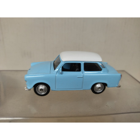 TRABANT BLUE/WHITE 1:60/apx 1:64 WELLY SUPER9 - BCN STOCK CARS