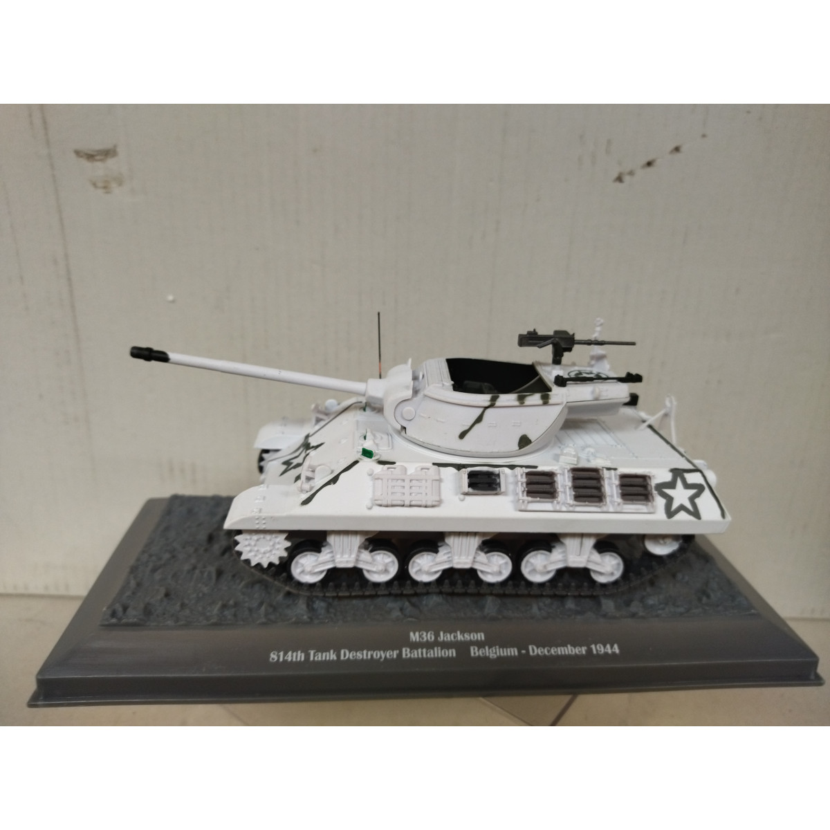 M36 JACKSON 1944 814th TANK BAT US ARMY TANKS WW 2 1:43 ALTAYA IXO ...